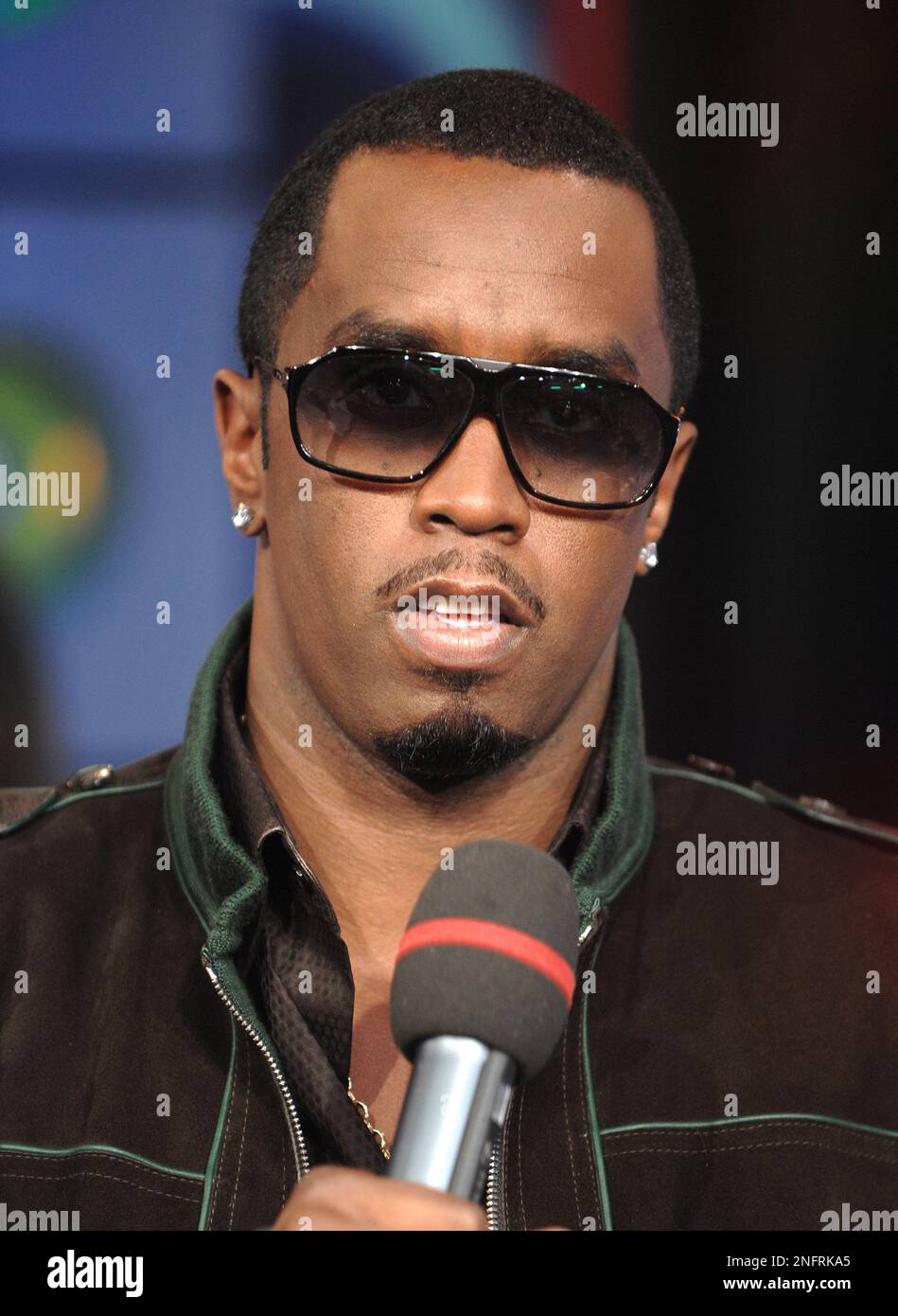 Sean "Diddy" Combs makes an appearance at MTV Studio's in Times Square ...