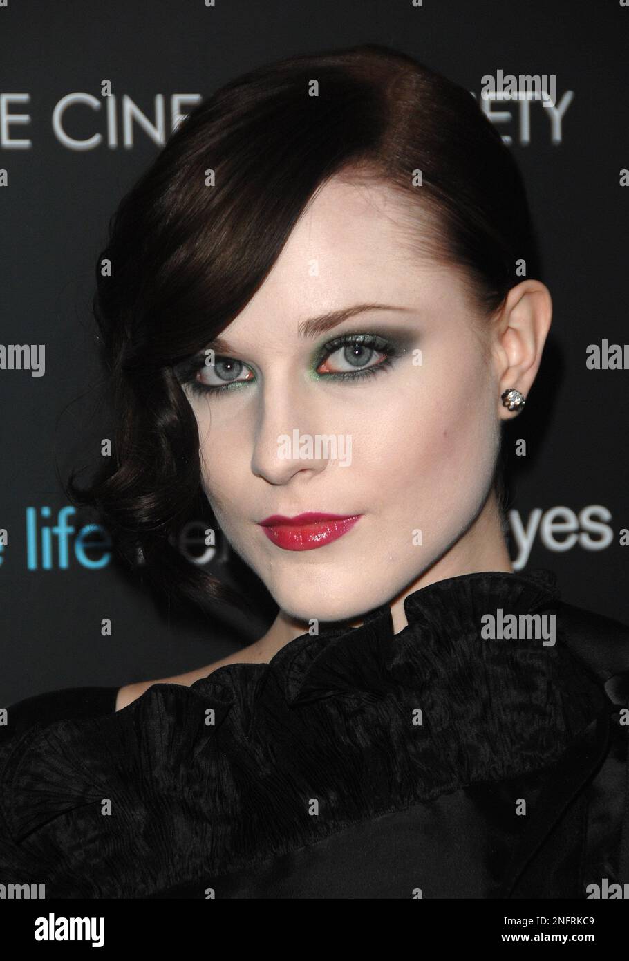 Actress Evan Rachel Wood arrives at the Cinema Society screening of ...