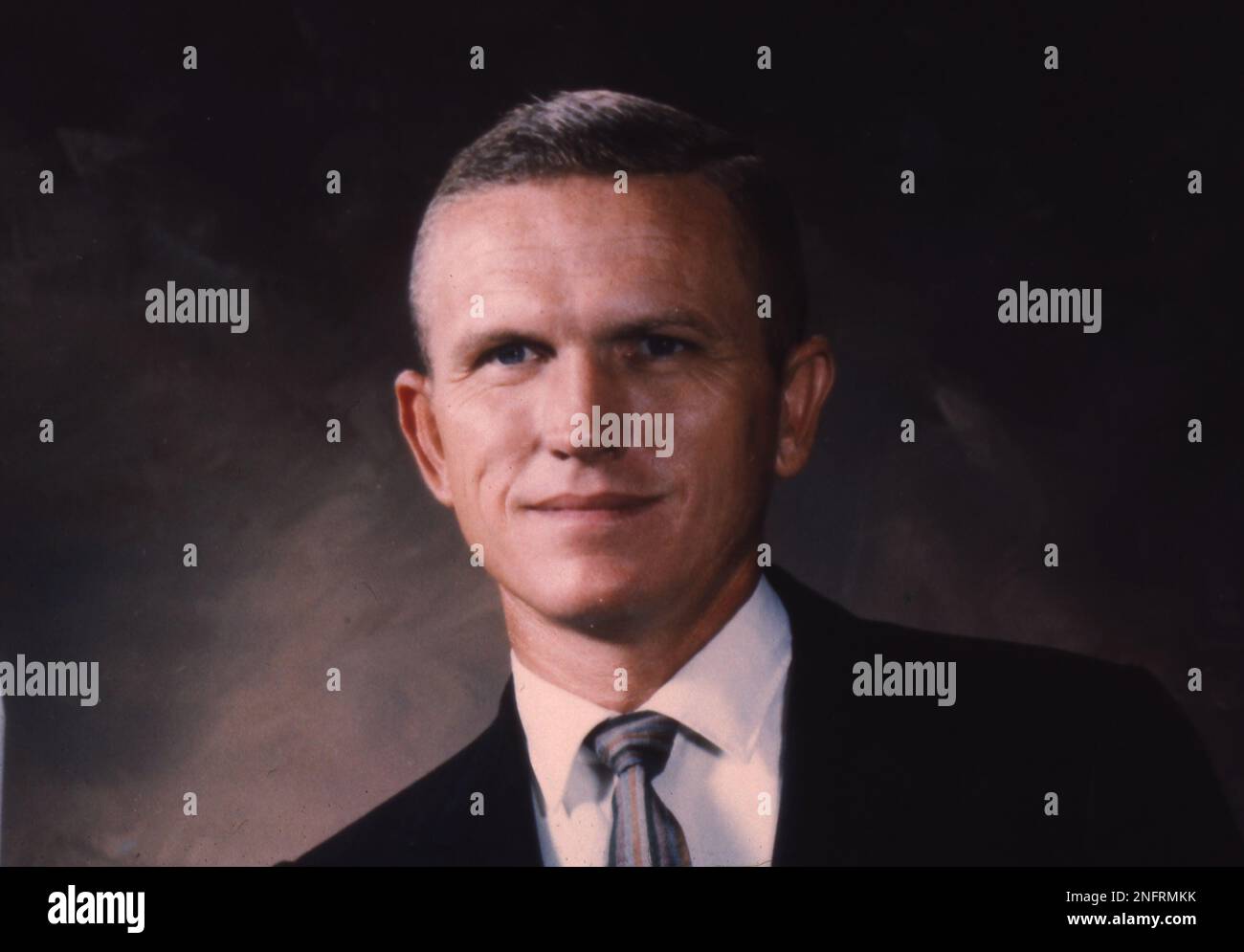 Late 1960s portrait of U.S. Col. Frank Borman, commander of the Apollo ...