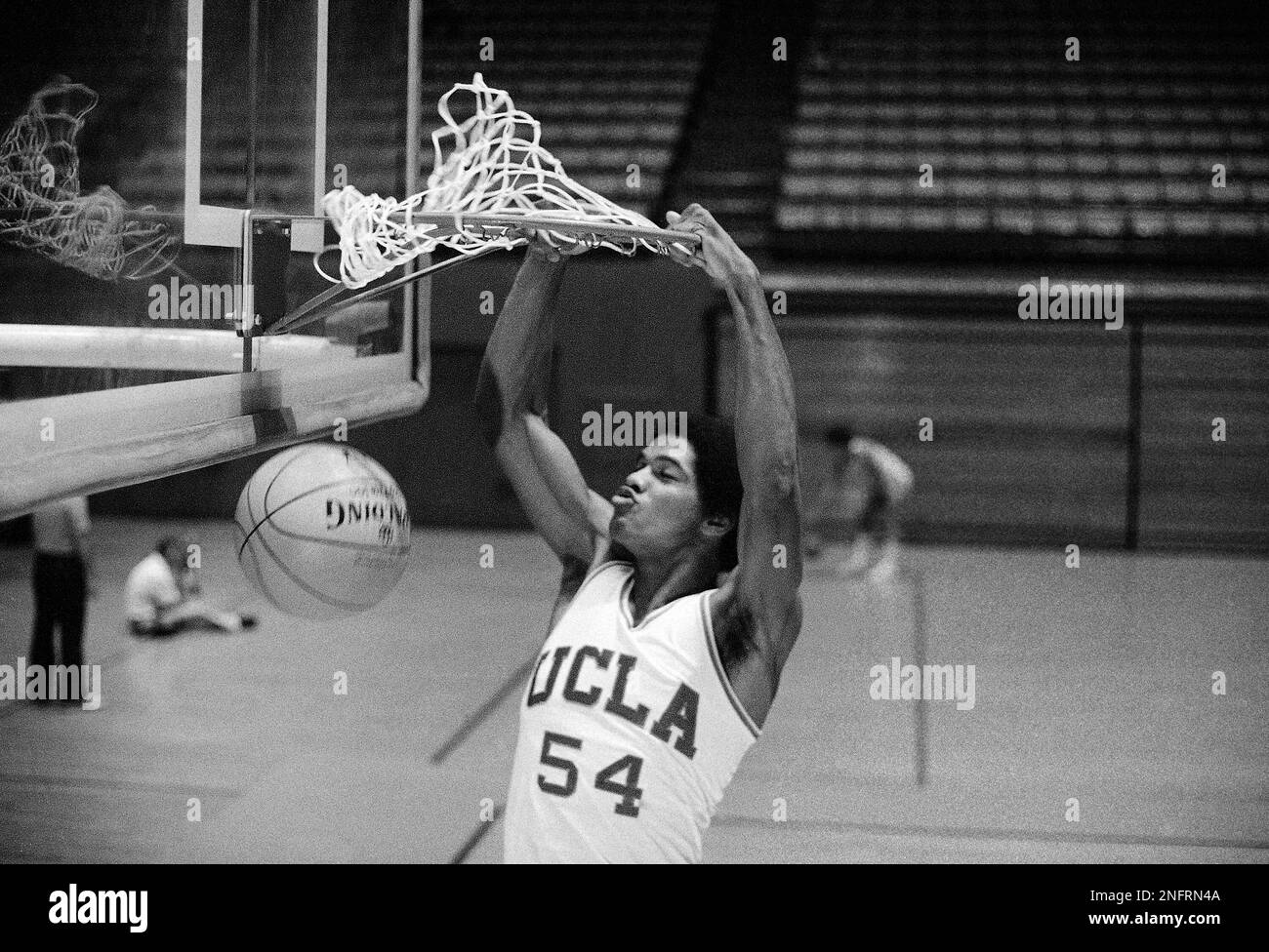 UCLA senior forward Marques Johnson dunks a basketball for ...