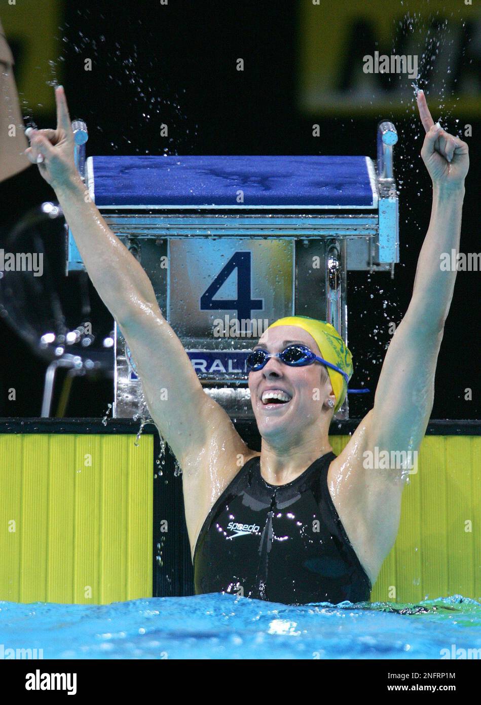 Australia's Felicity Galvez celebrates after winning the gold medal in ...