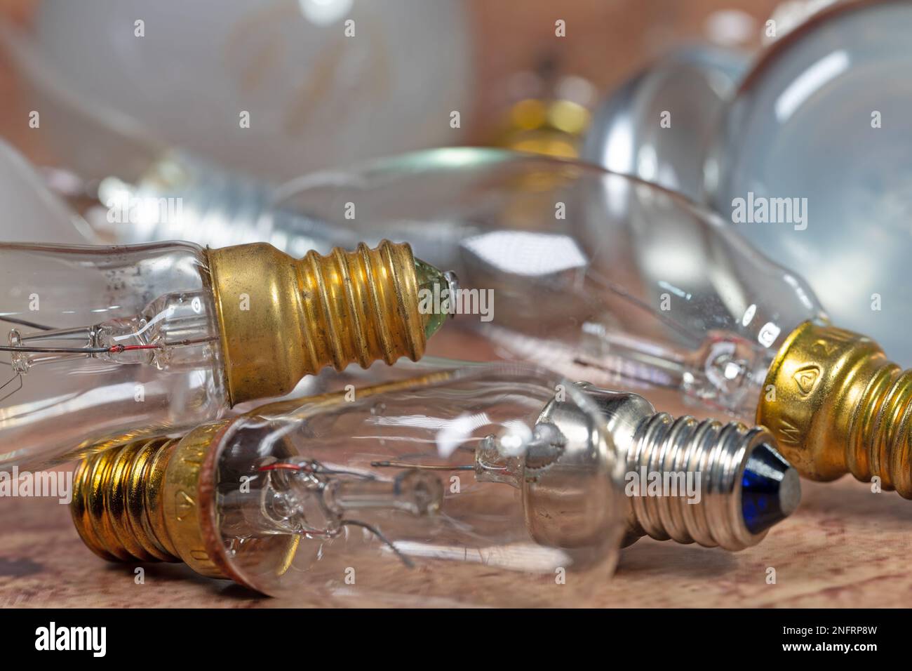 Various bulbs in a close-up Stock Photo - Alamy