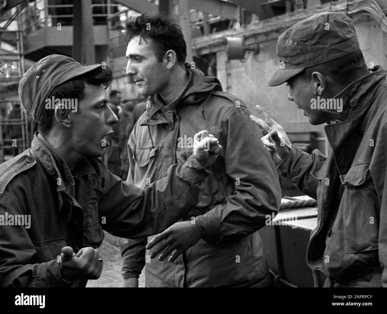American troops headed to Europe after the conclusion of WWII, playing ...