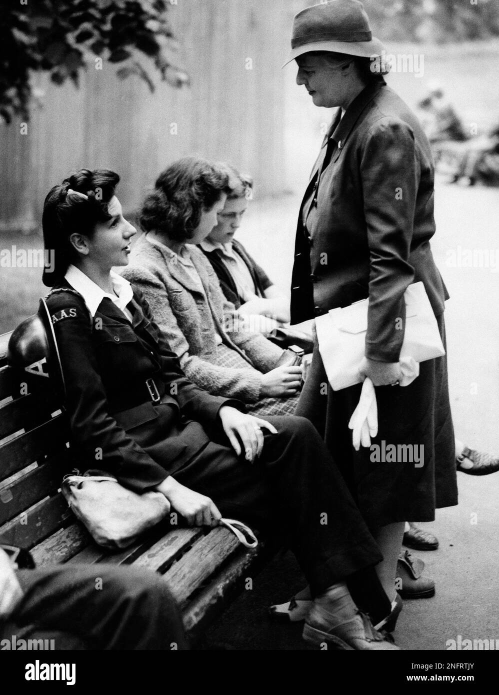 American journalist Dorothy Thompson, standing, who is married to ...