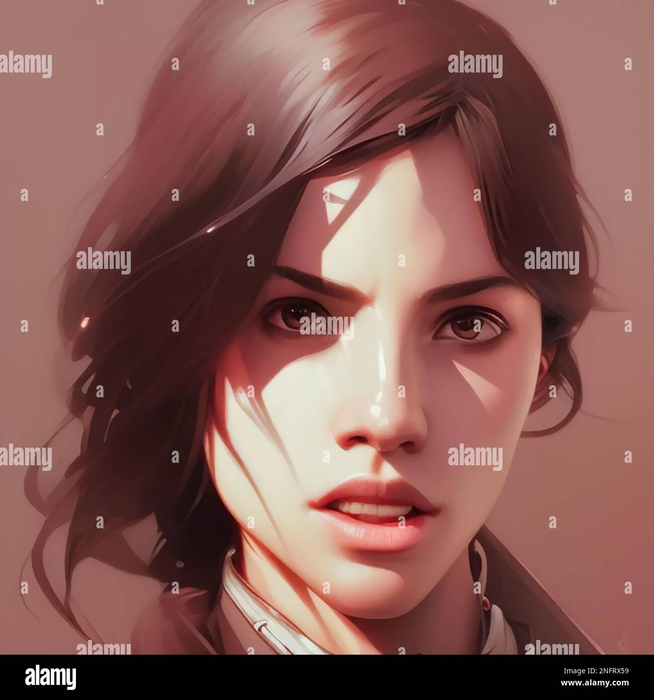 Portrait of a girl. Avatar for social networks. Photo style ...