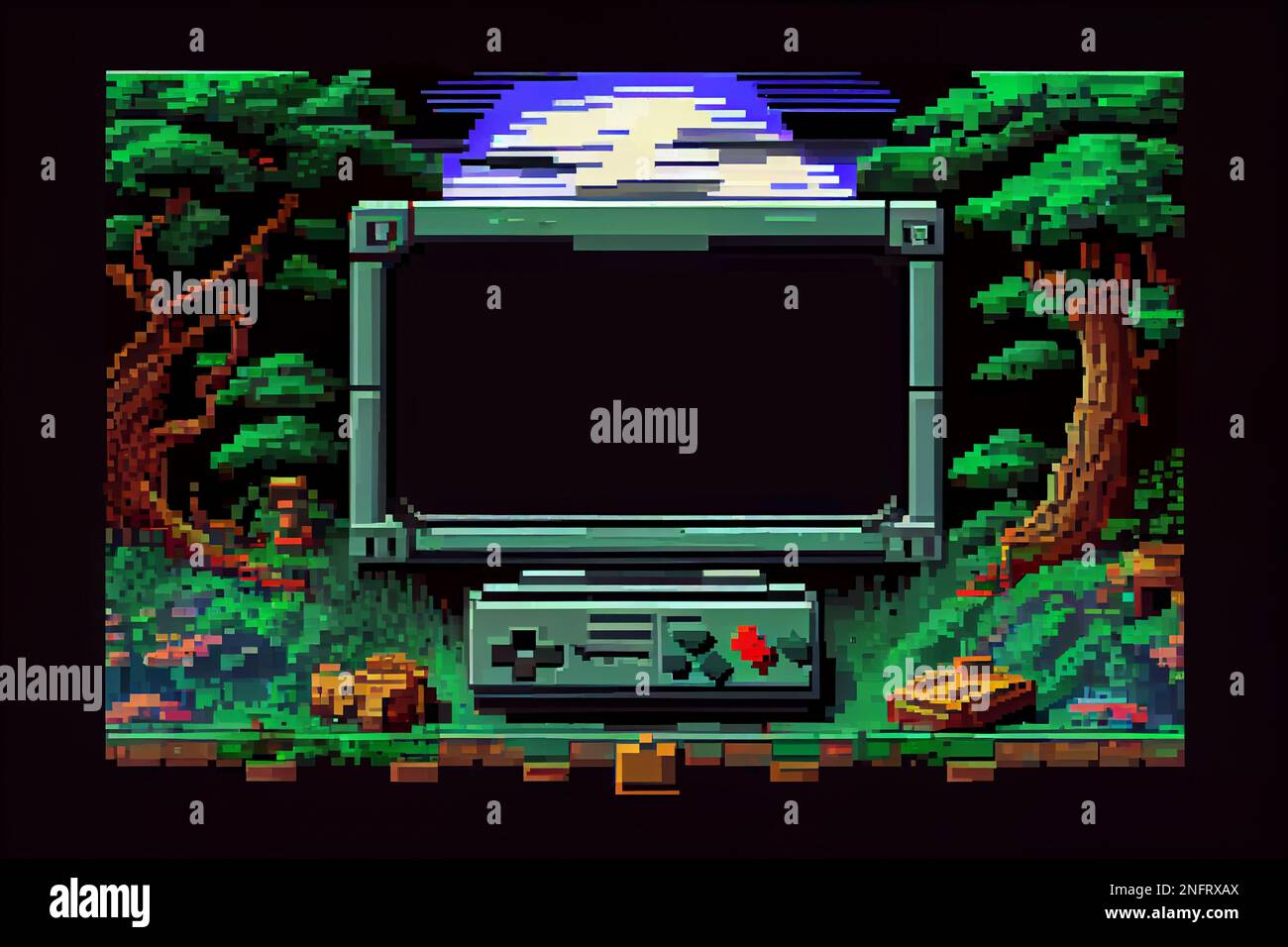 Retro game 8 bit background hi-res stock photography and images - Alamy