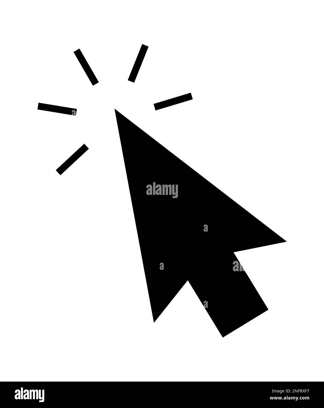 Click Cursor Set Computer Pointer Hand And Arrow Icon Press Pick