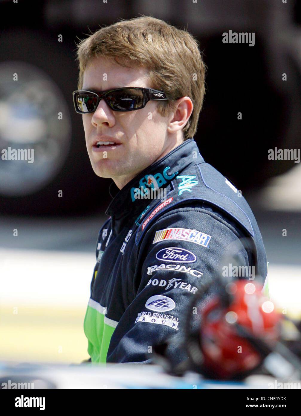 NASCAR driver Carl Edwards before the start of the NASCAR Sprint Cup ...
