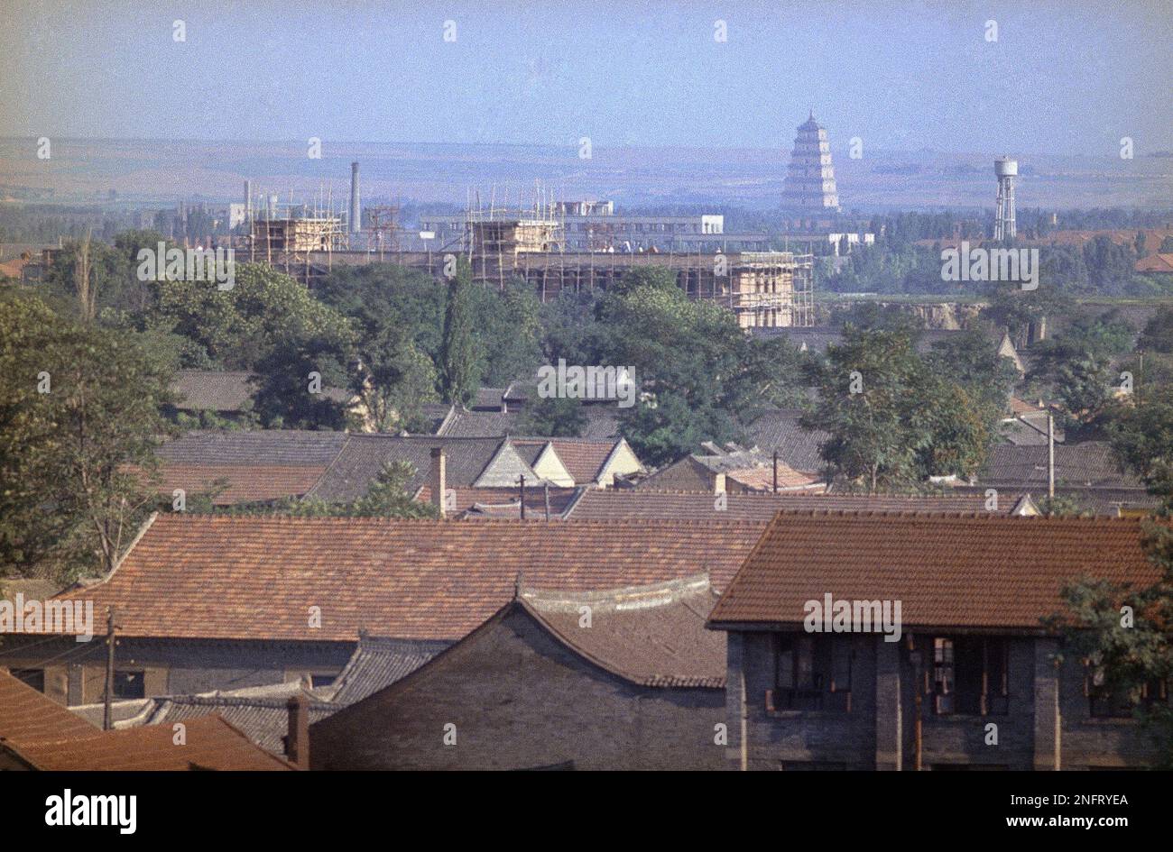 Skyline of Sian one of the China's oldest cities, frequently used as ...