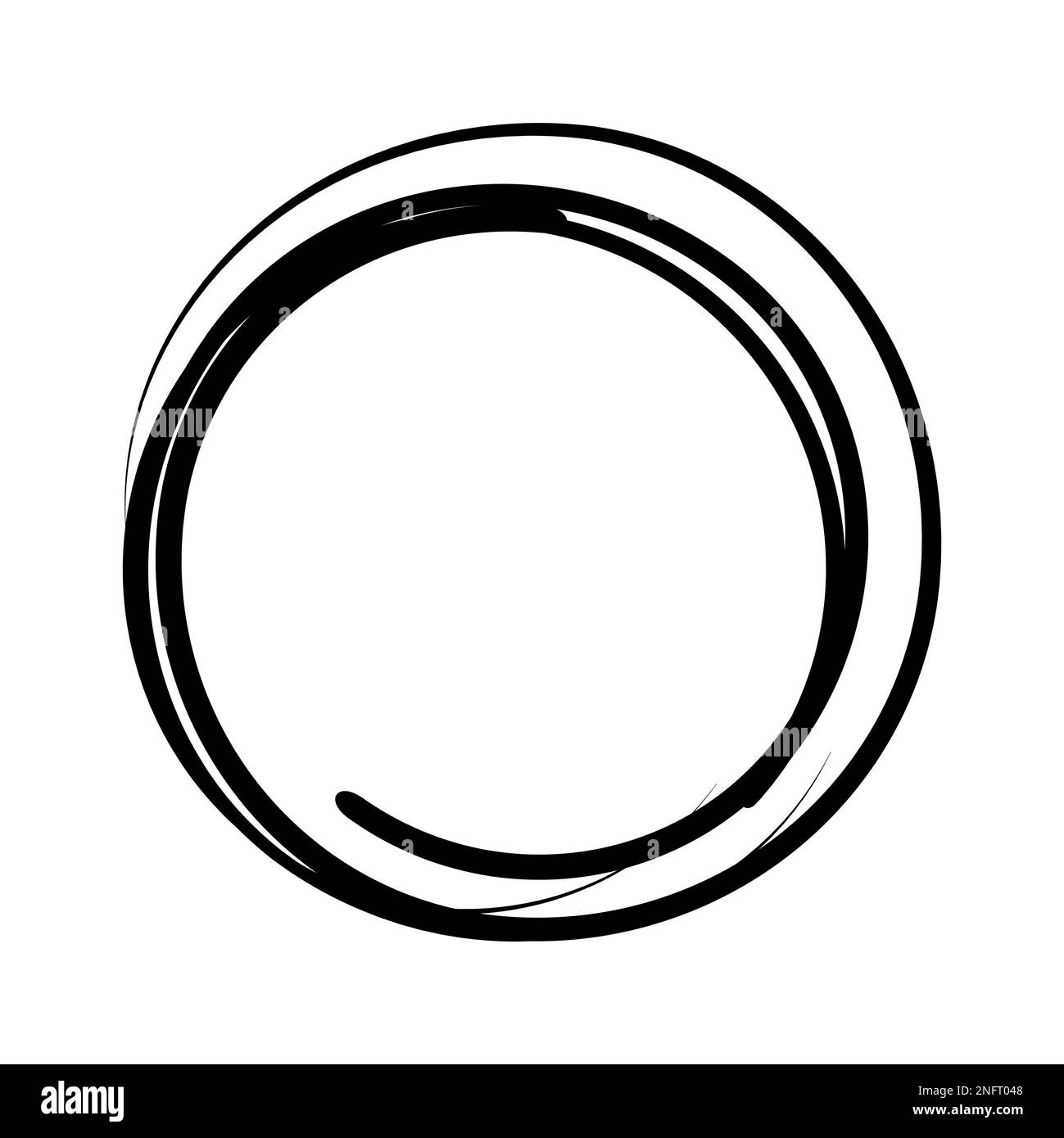 Hand drawn scribble circles set. Doodle circular logo design elements ...