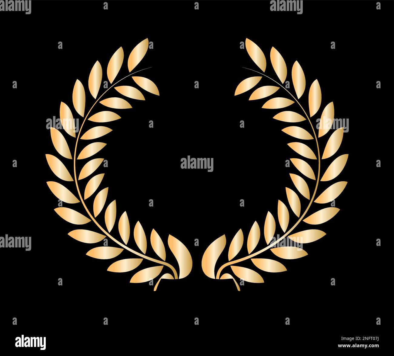 Gold film awards. Golden award wreaths. Vector illustration Stock ...