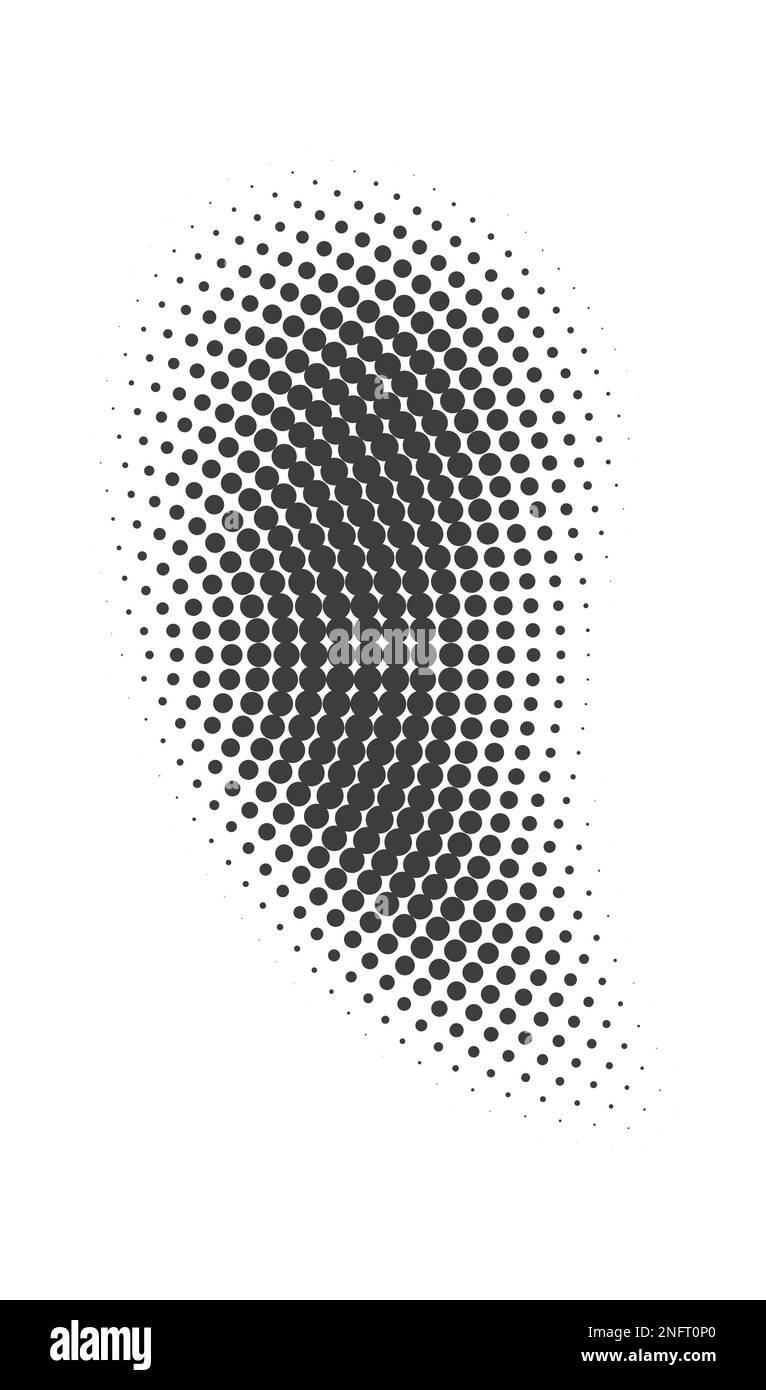 Halftone gradient shapes. Dots comic effect. Vector illustration Stock ...