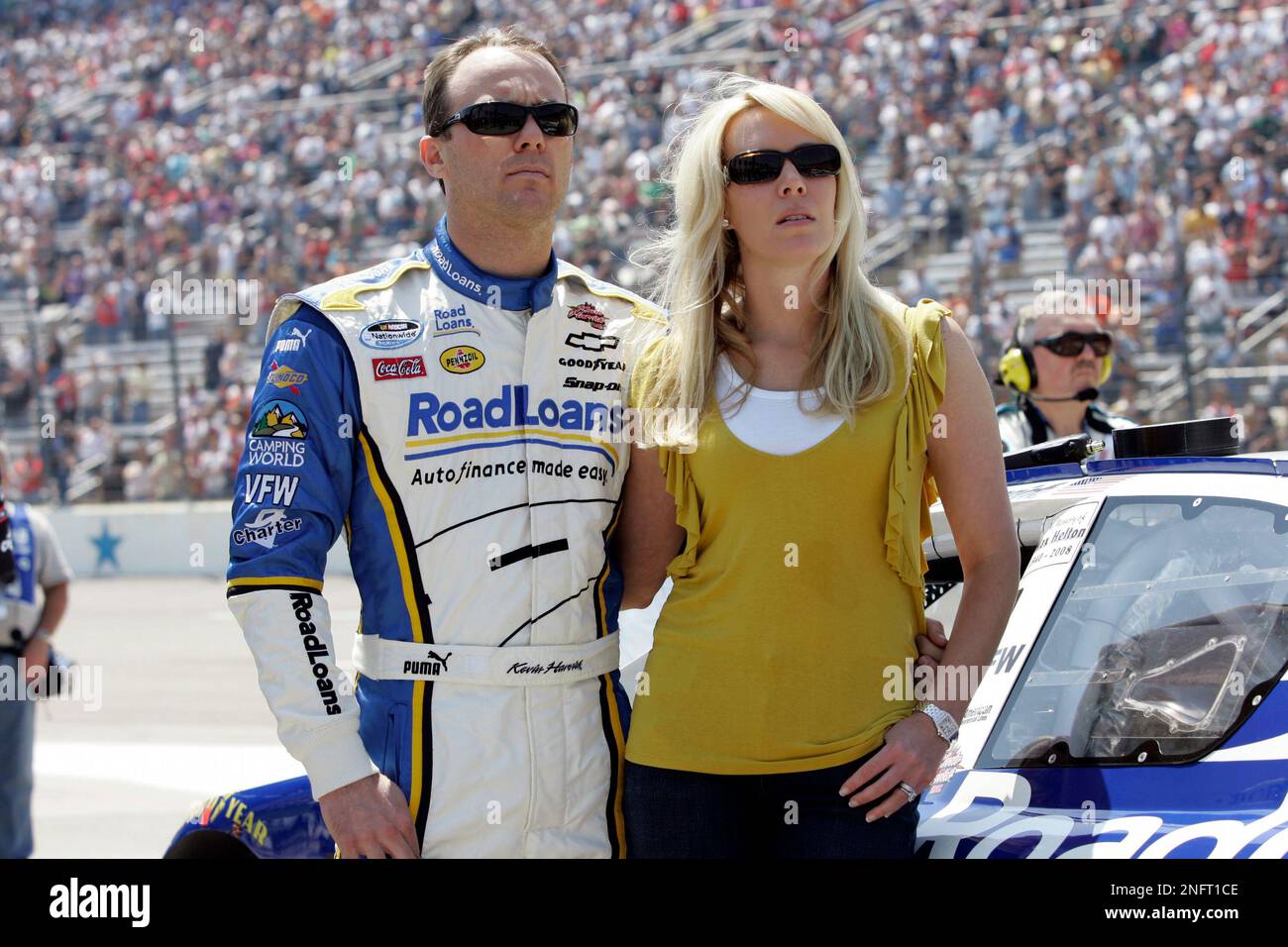 NASCAR driver Kevin Harvick and his wife Delana Harvick before the ...