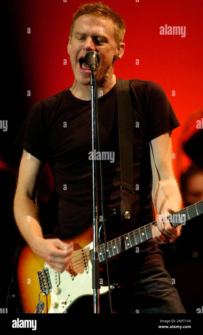 Canadian singer Bryan Adams performs during a concert at the Monumental ...