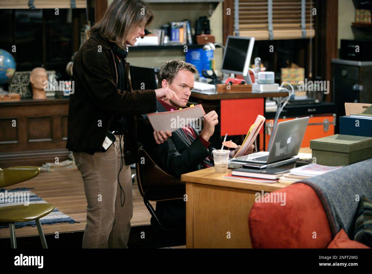 Director Pamela Fryman, left, and cast member Neil Patrick Harris are ...