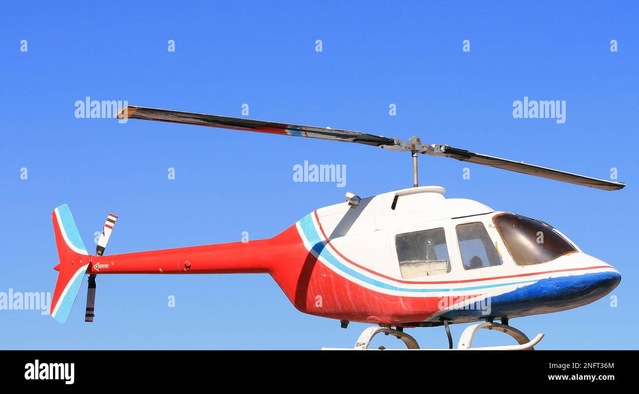 old model helicopter closeup Stock Photo - Alamy