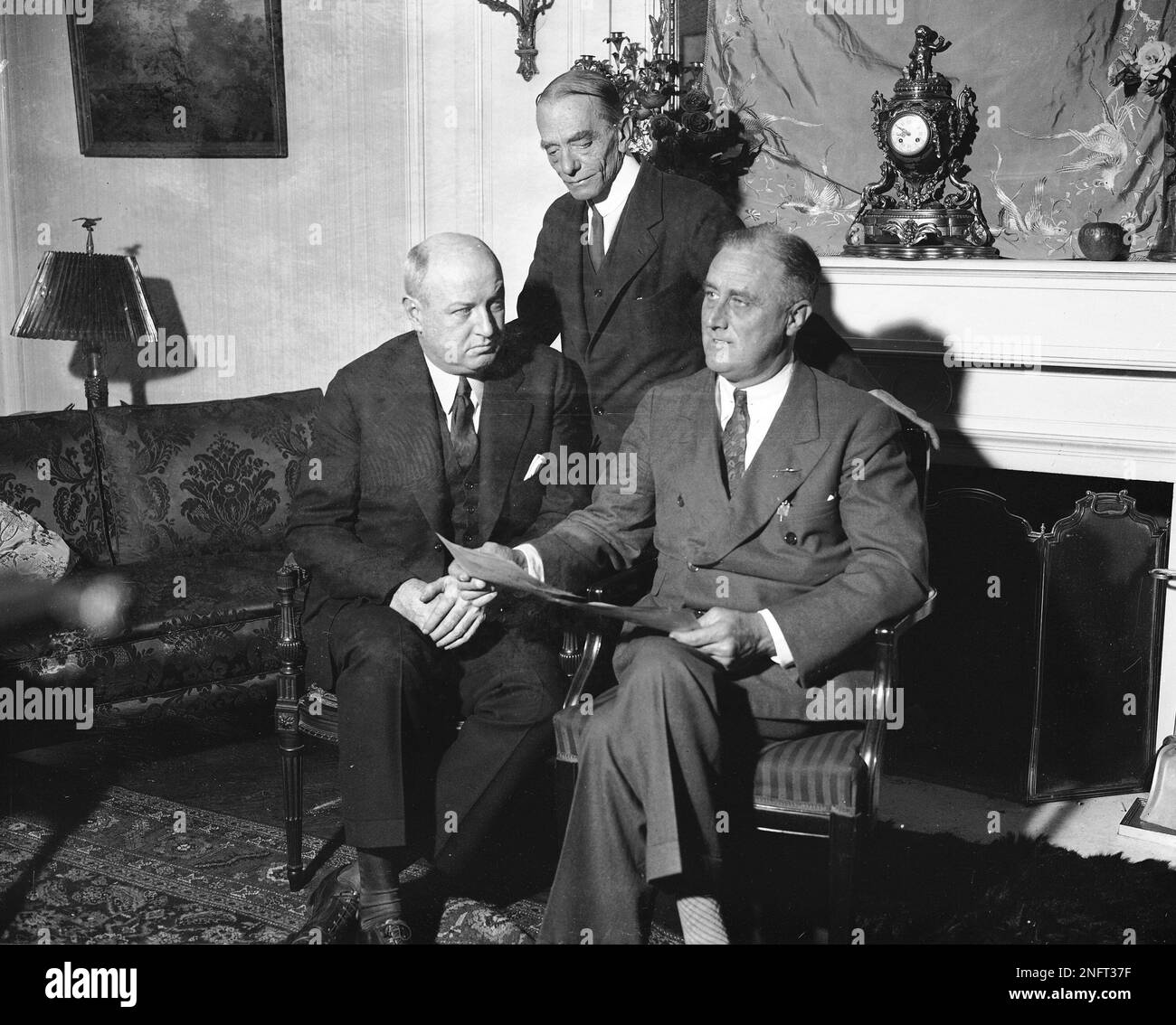 James Farley, left Stock Photo - Alamy