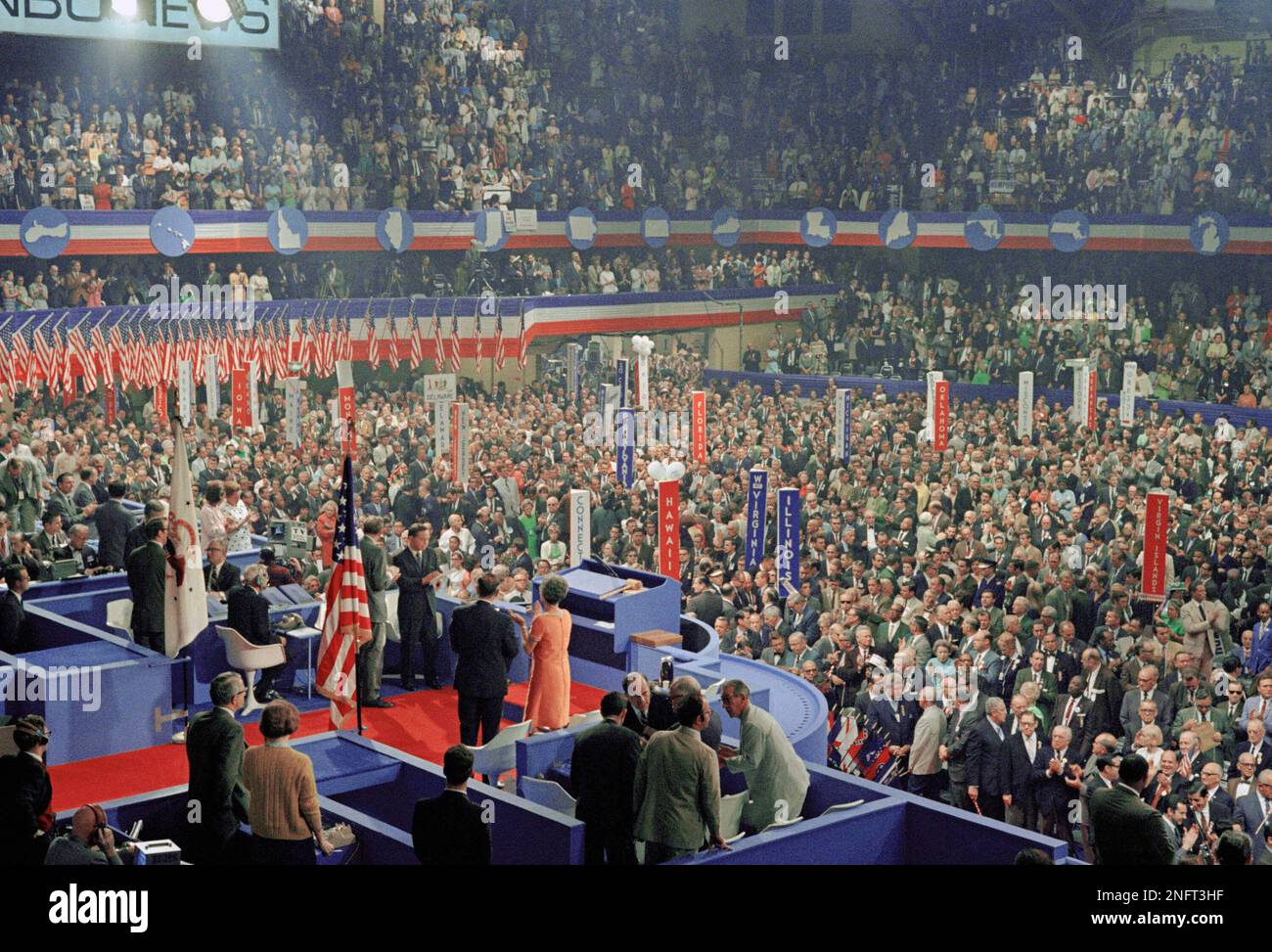 This is a general view of the floor at the final session of the ...