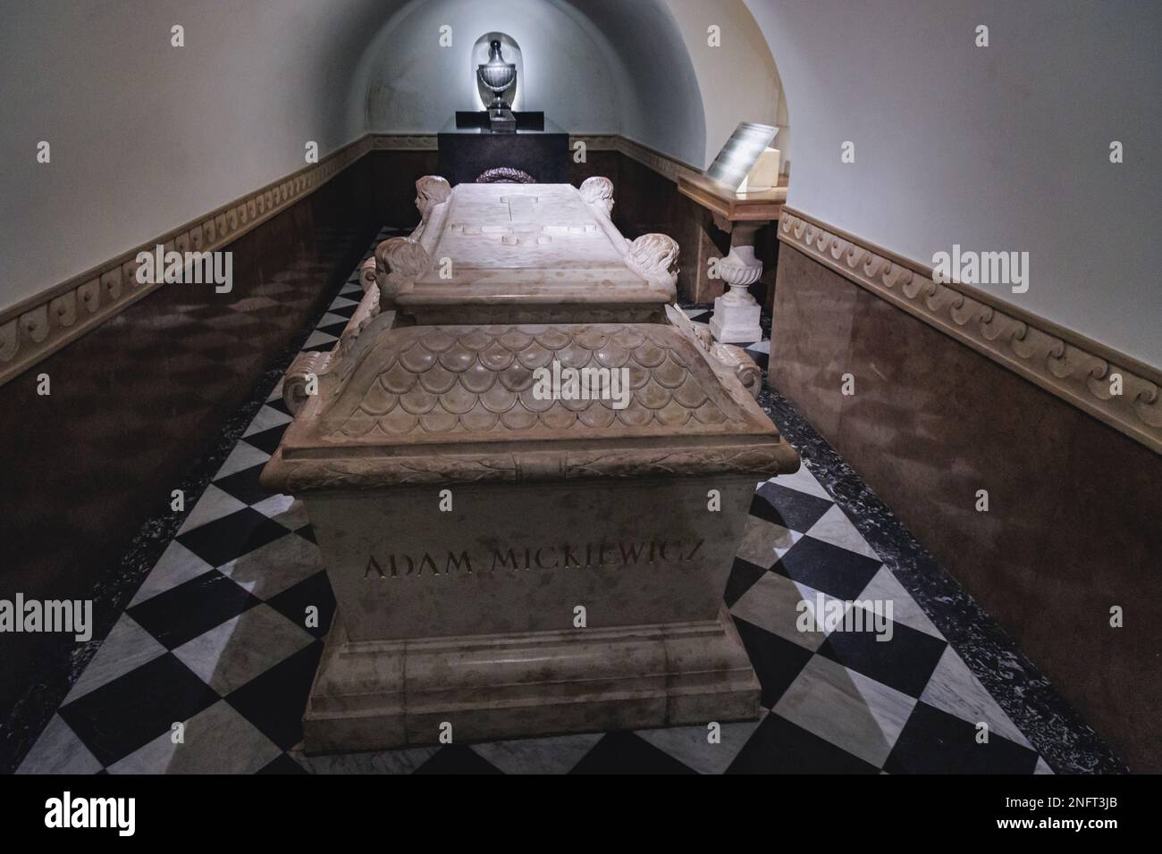 Crypt of the National Bards, burial place of Adam Mickiewicz and ...