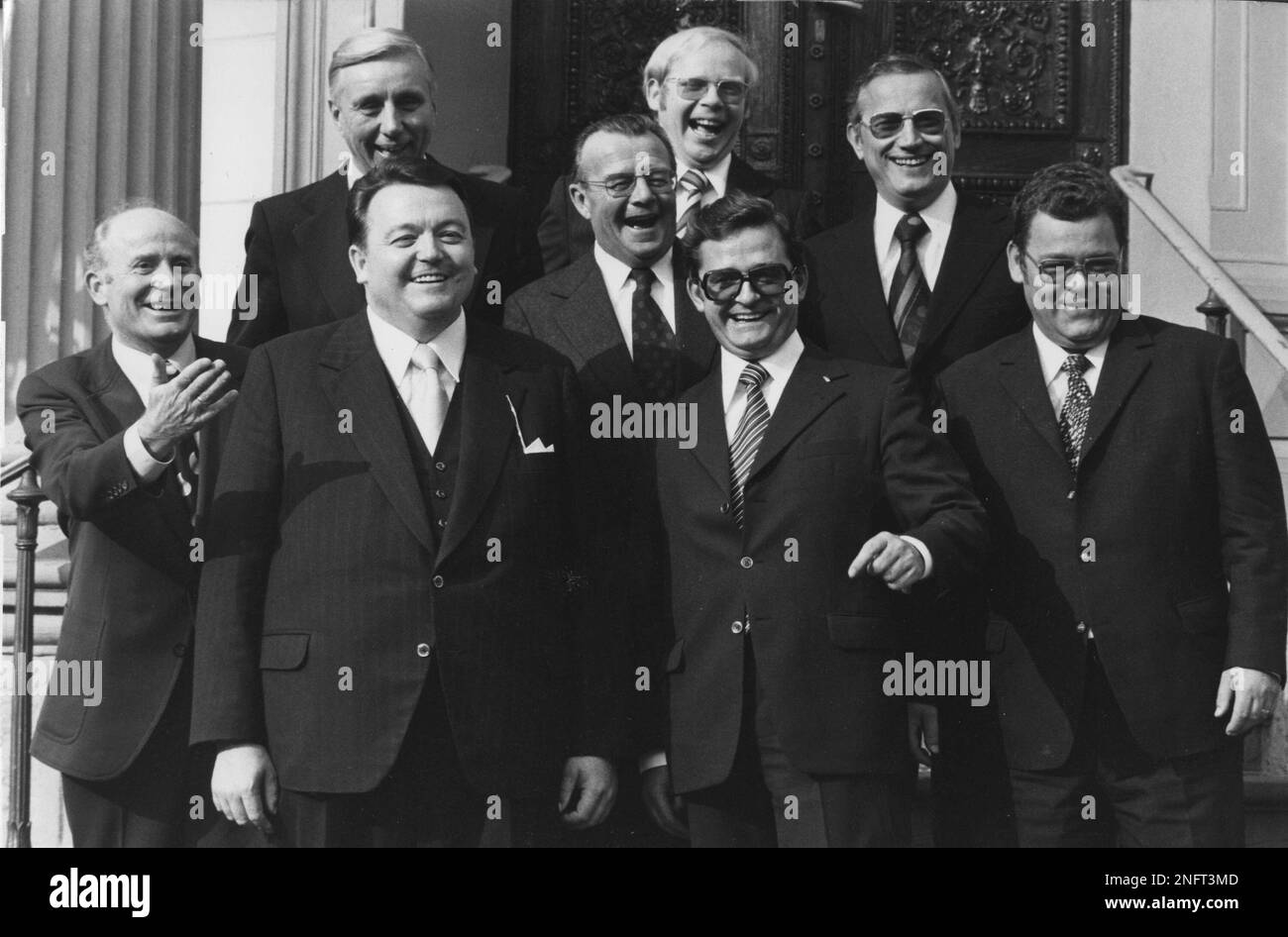 State governor Holger Boerner, secon from left, introduces the ...