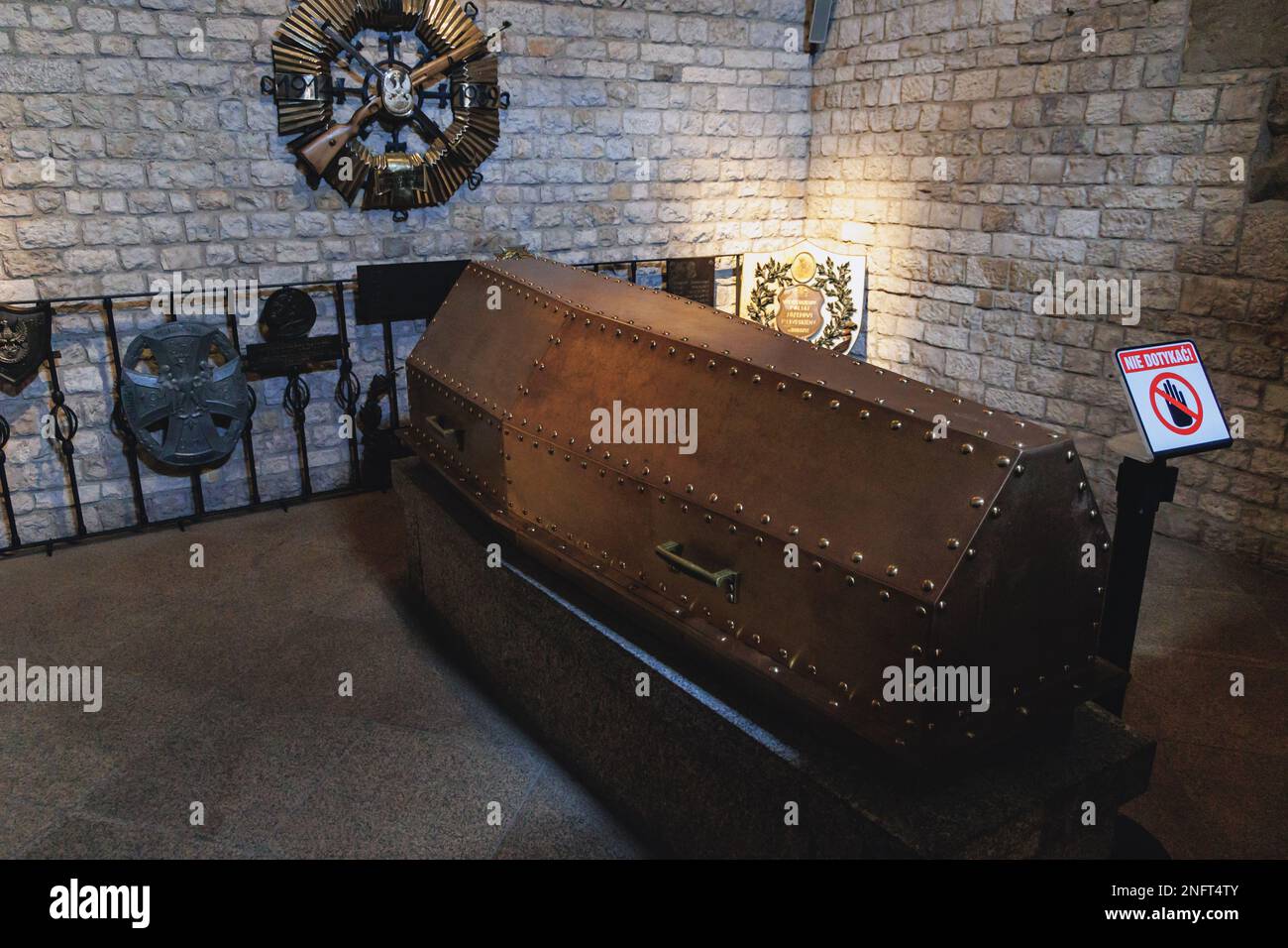 Tomb of Jozef Pilsudski in Crypt under the Tower of Silver Bells in ...