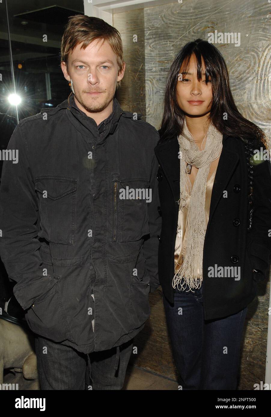 Actor Norman Reedus and girlfriend Jarah Mariano attend a Cinema ...