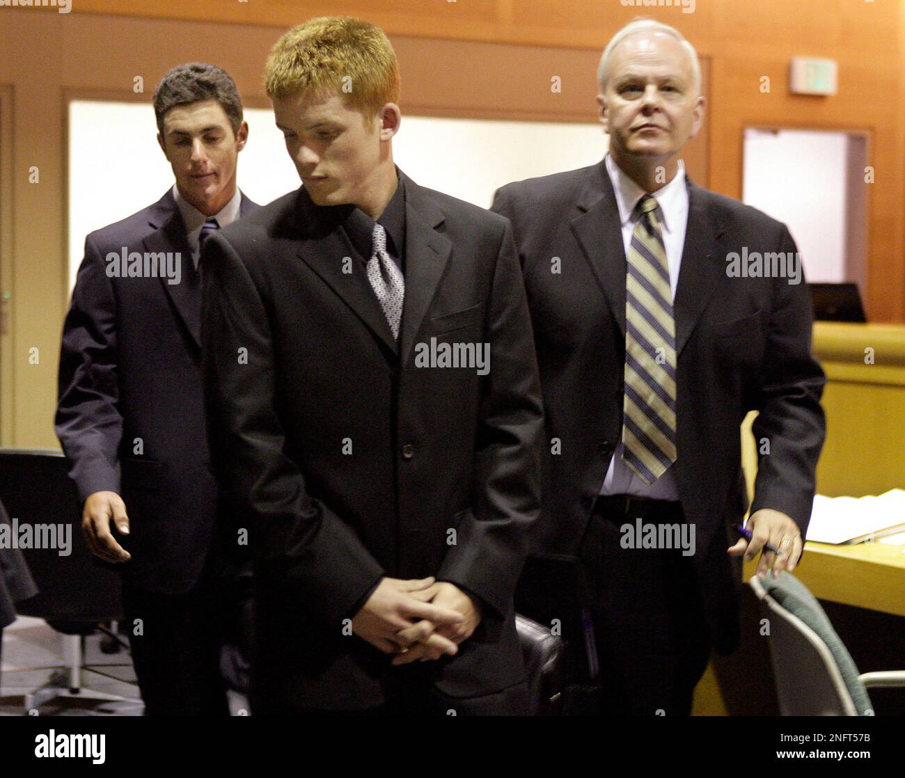 Eric Matthew Ullman, left, and Dean Allen Lavorante, center, two of ...