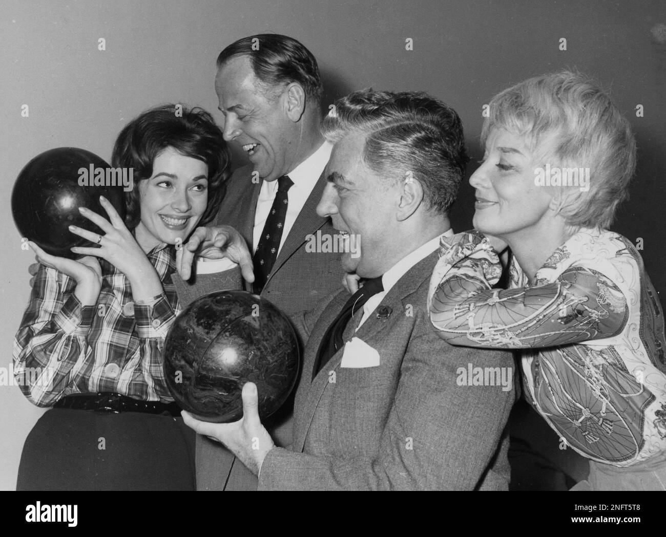 West German actress Karin Dor, actor Helmut Lange, Victor de Kowa and ...