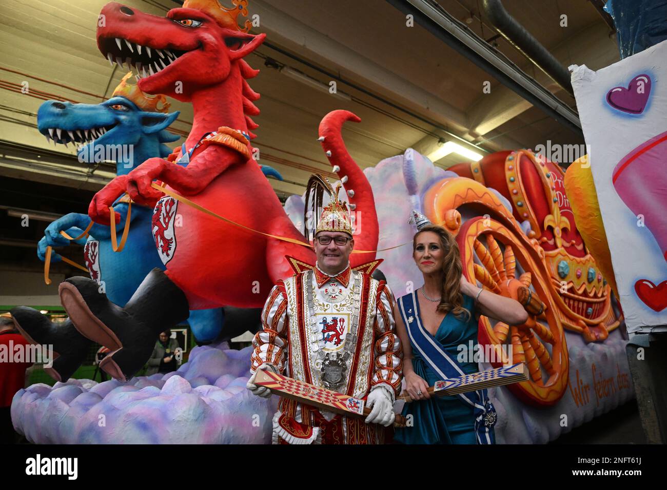 Duesseldorf, Germany. 17th Feb, 2023. Prince Dirk II and Venetia Uasa ...