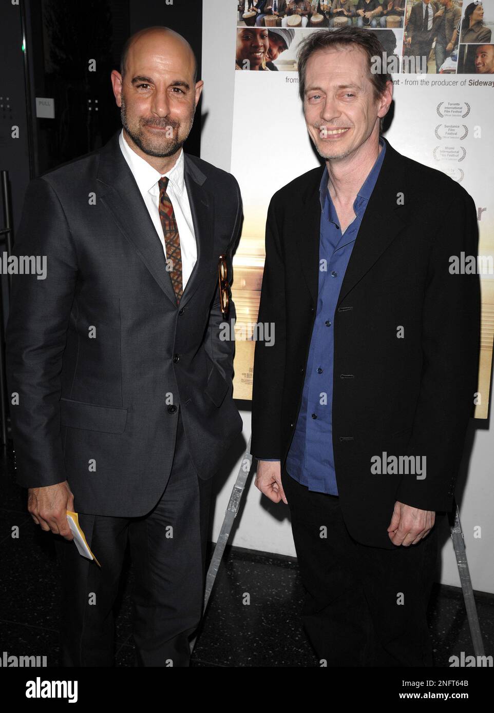 Actors Stanley Tucci,left, and Steve Buscemi arrive at the Museum of ...