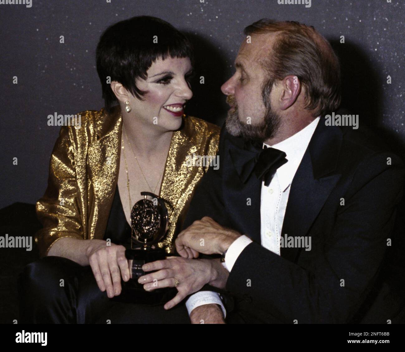 Actress Liza Minnelli sitting with Choreographer Bob Fosse at the ...