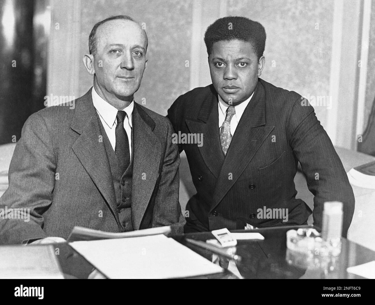 James W. Ford of Harlem, right, the Communist candidate for vice ...