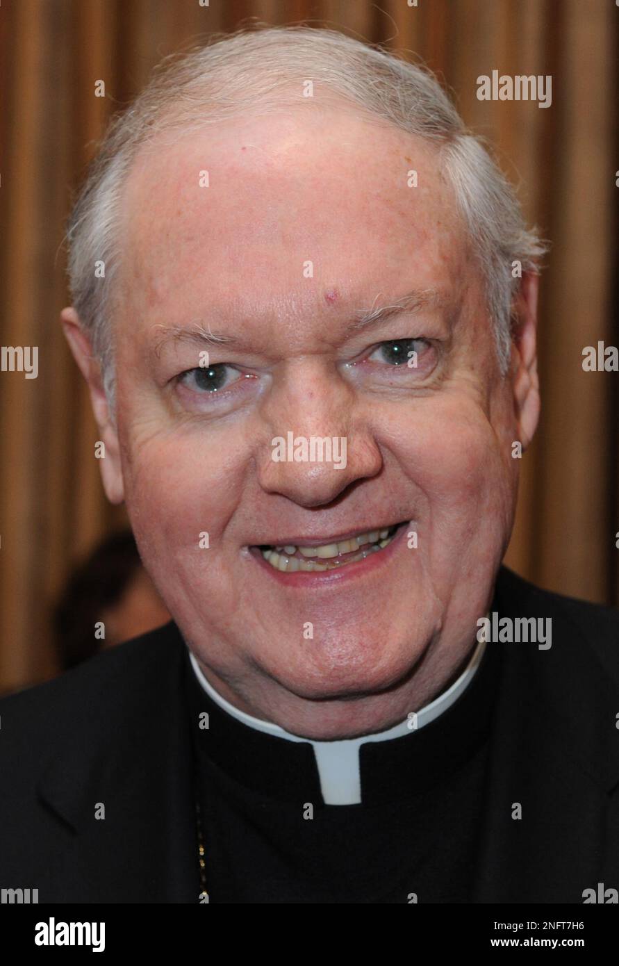 Edward Cardinal Egan attends a reception prior to "Franco and Friends ...