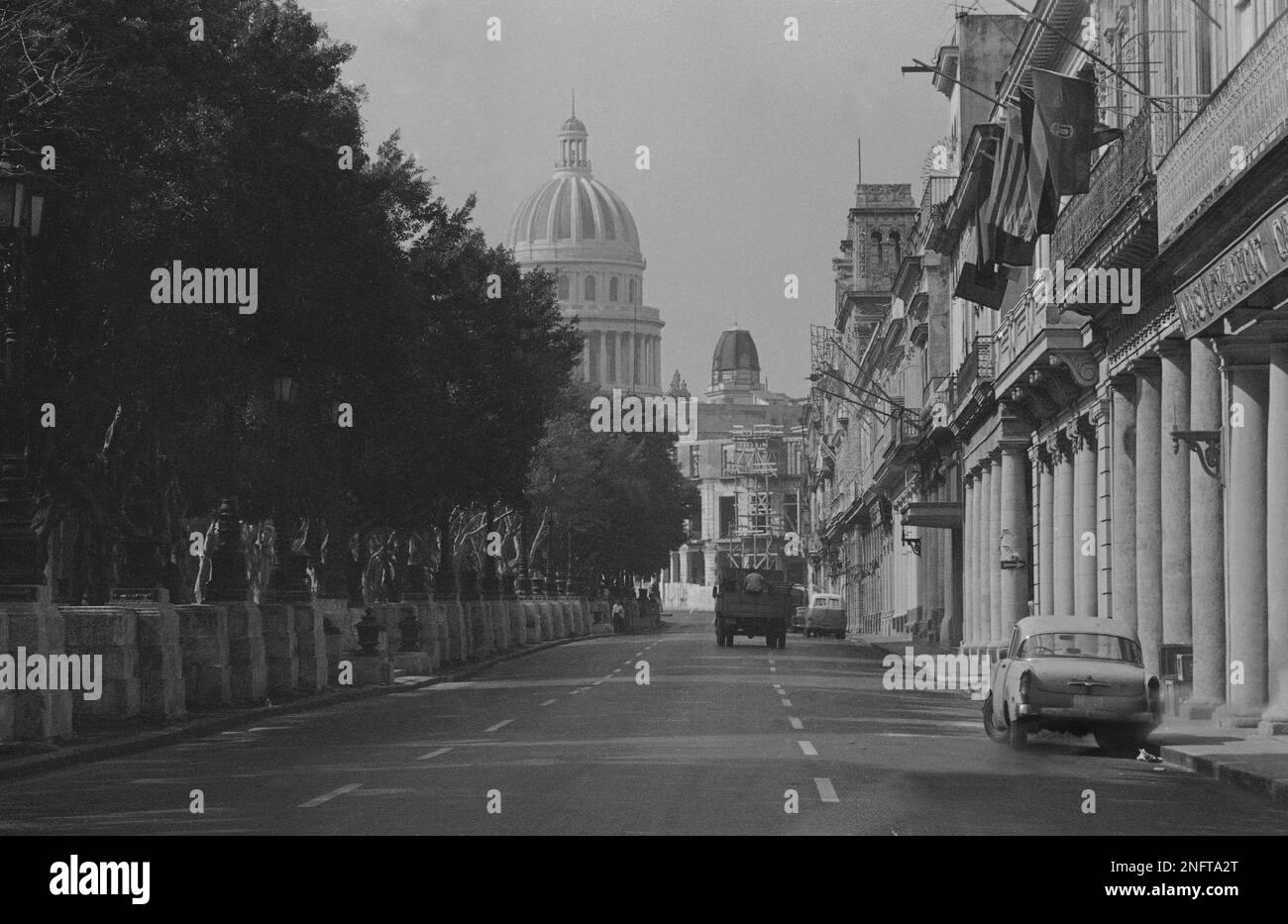 General view of Havana shown in September 1968 with this street scene ...