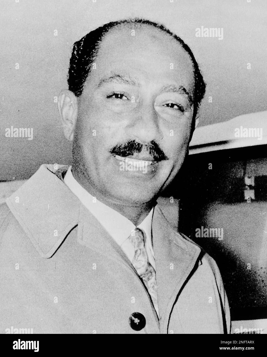 Anwar Sadat, successor to the late Egyptian President Abdel Nasser, is ...