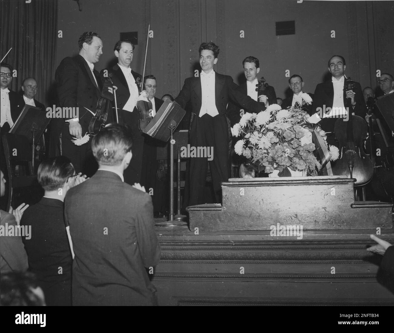 Austrian conductor Herbert von Karajan, director of the Berlin ...