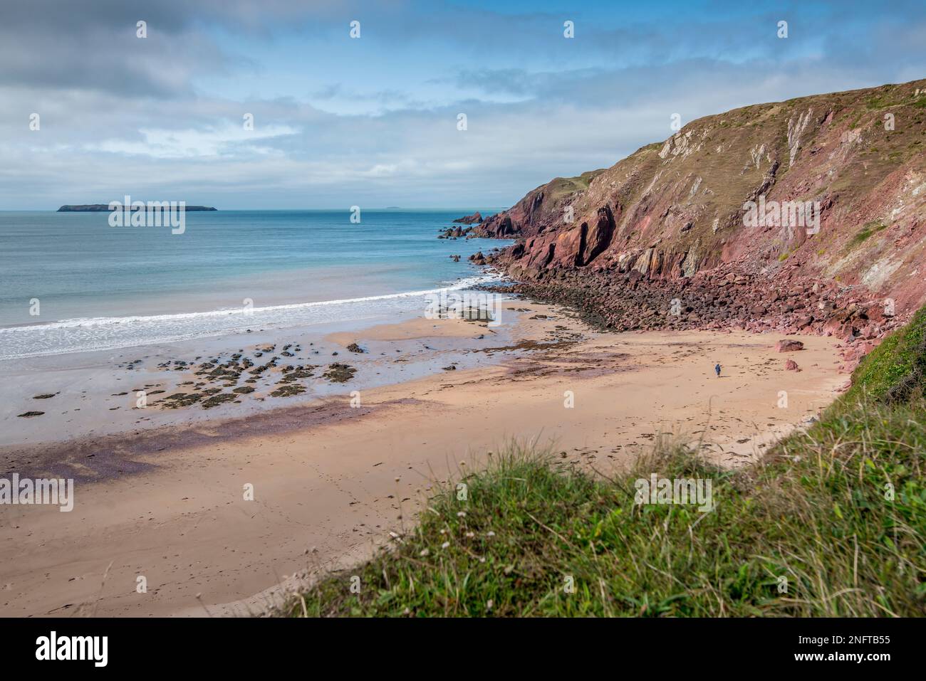 Near Dale, Pembrokeshire. Along the coastal path from this popular ...