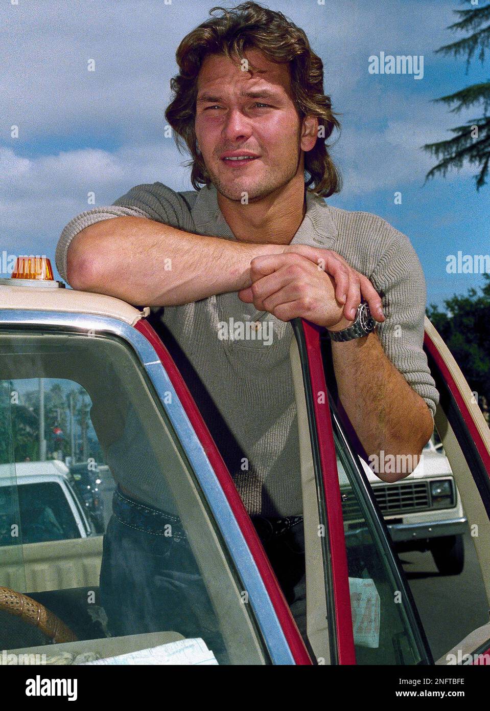Actor Patrick Swayze is shown, Sept. 18, 1985. (AP Photo/Wally Fong ...