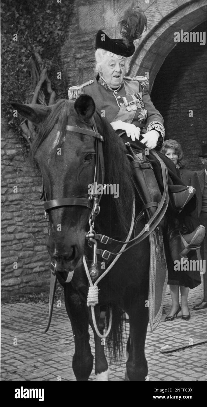 70-year-old British actress Dame Margaret Rutherford is pictured ...