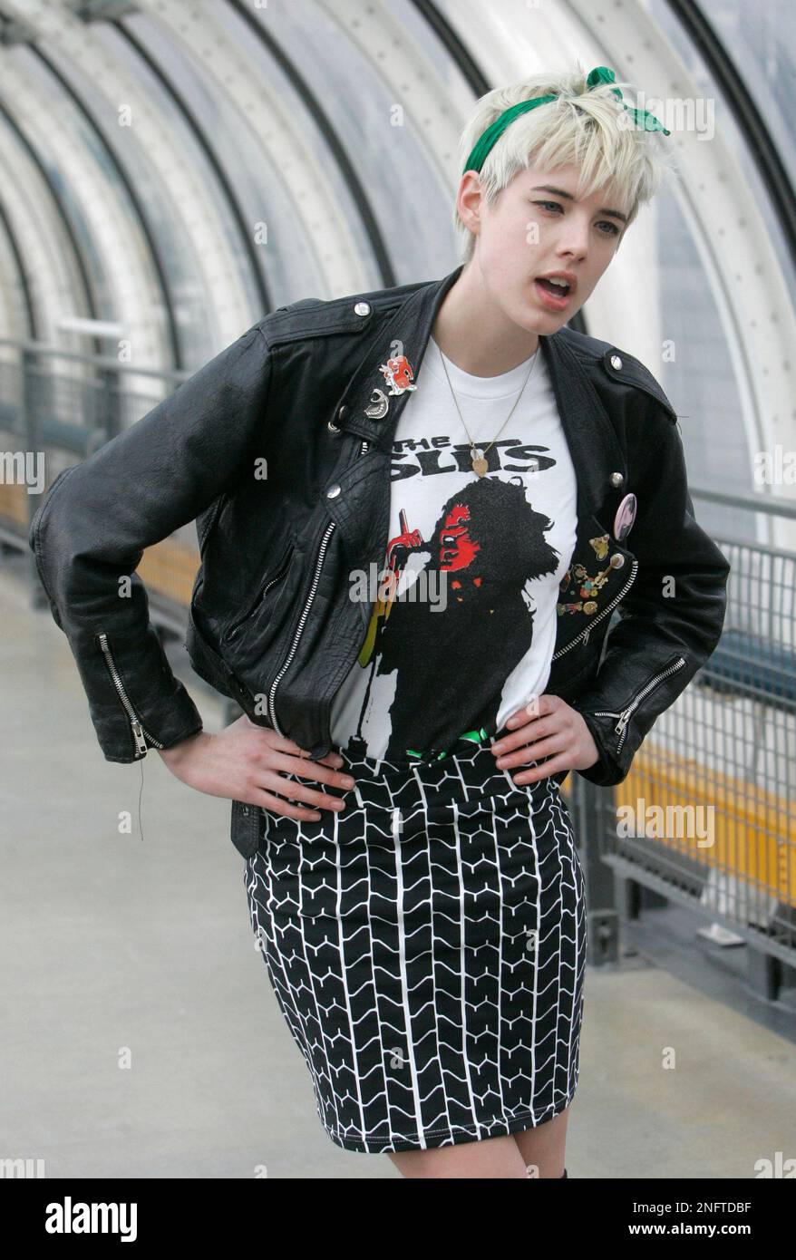 British model Agyness Dean poses during the European launch of the ...