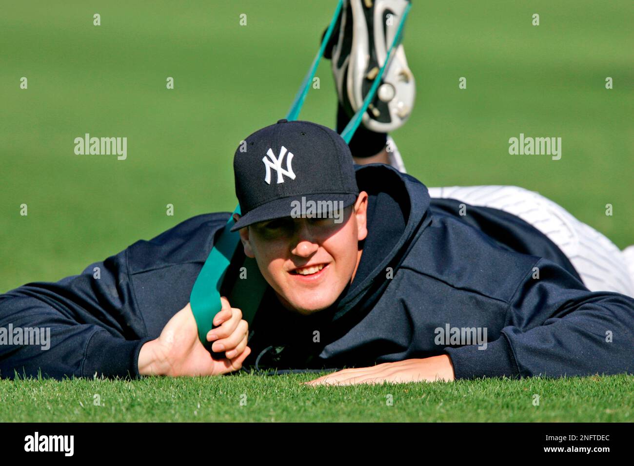 New York Yankees pitcher Andrew Brackman, who is rehabilitating after ...