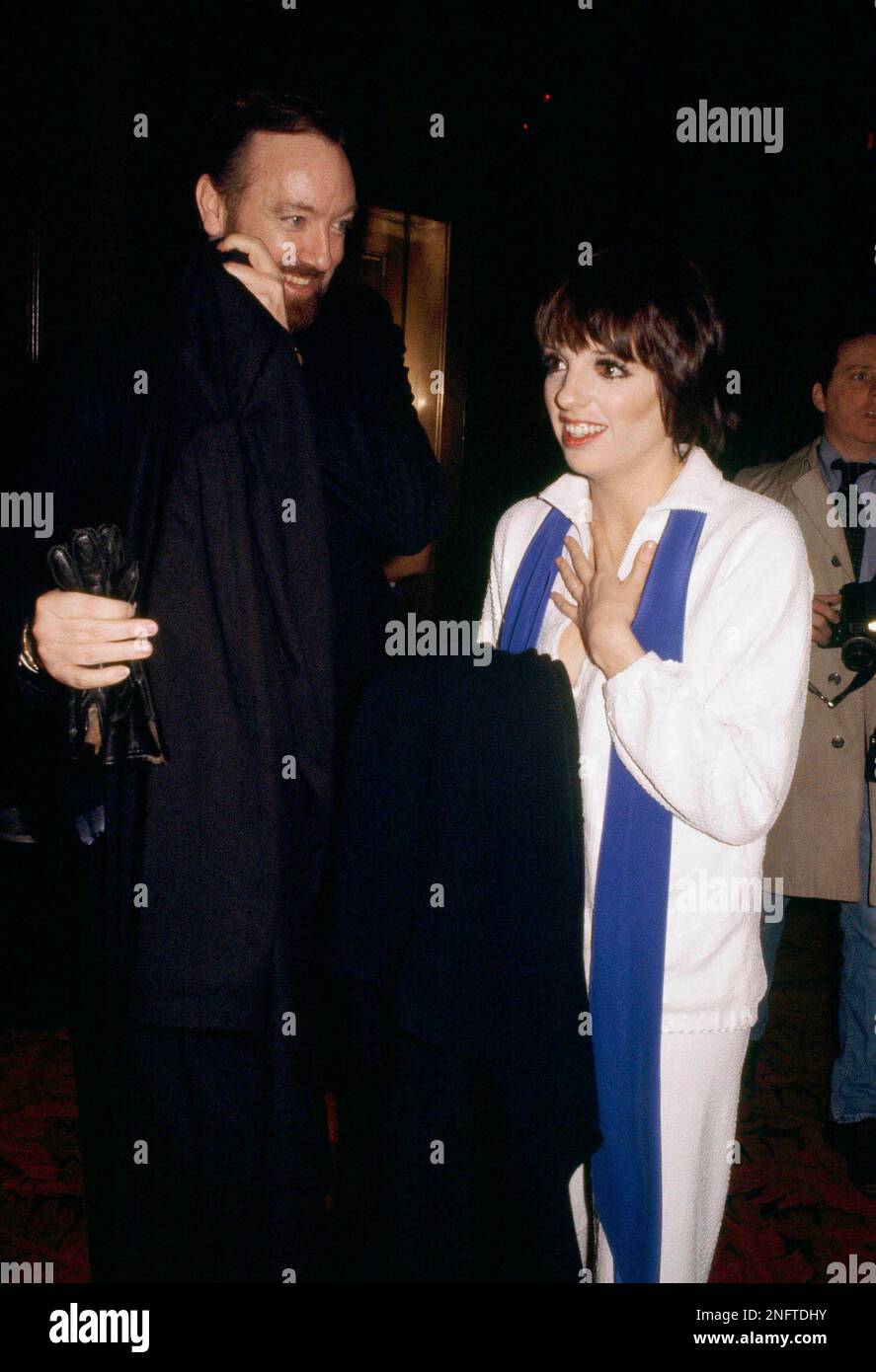 Liza Minnelli with her husband Jack Haley, Jr. at party in honor of ...