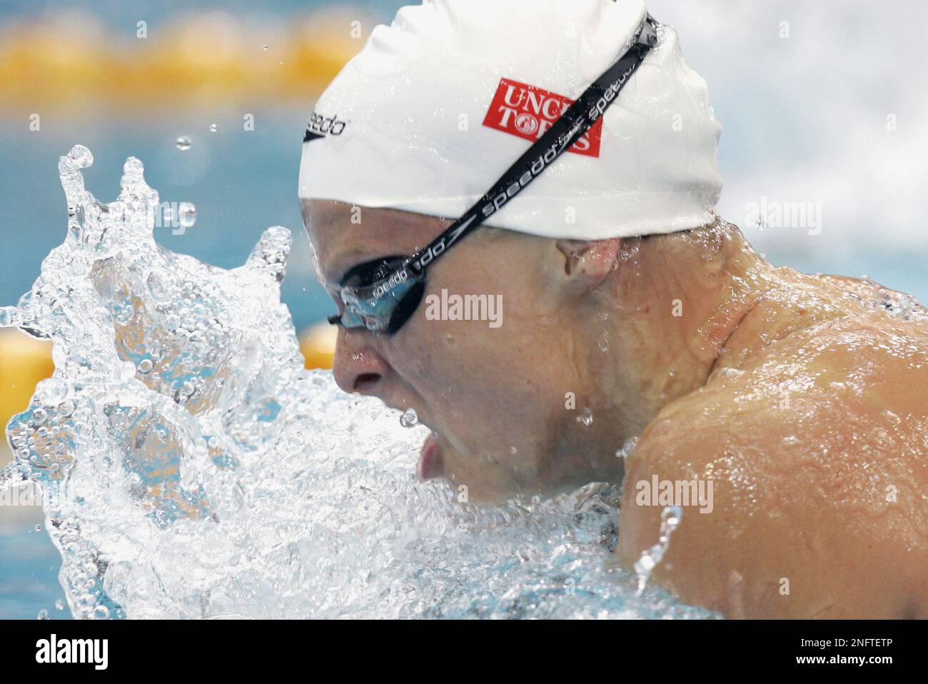 Australia's Leisel Jones swims in the women's 100 meter breaststroke ...