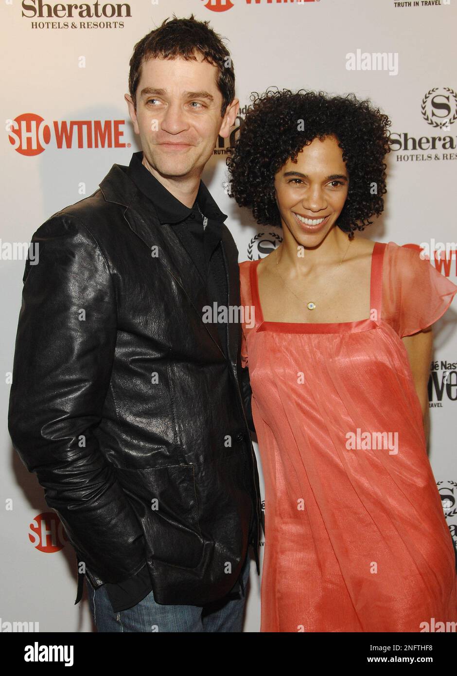 Actor James Frain and wife Marta Cunningham attend the world premiere ...