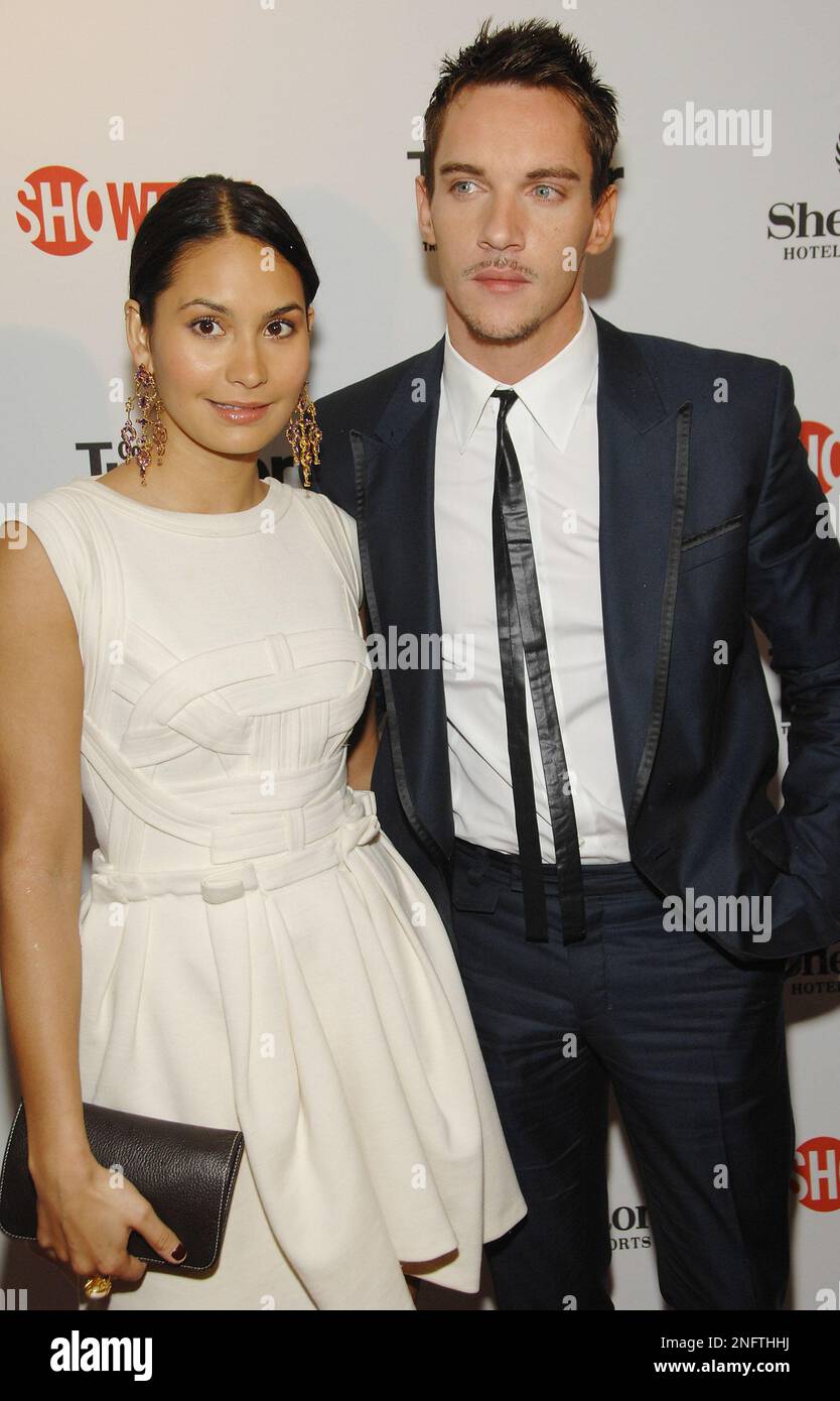 Actor Jonathan Rhys Meyers and girlfriend Reena Hammer attend the world ...