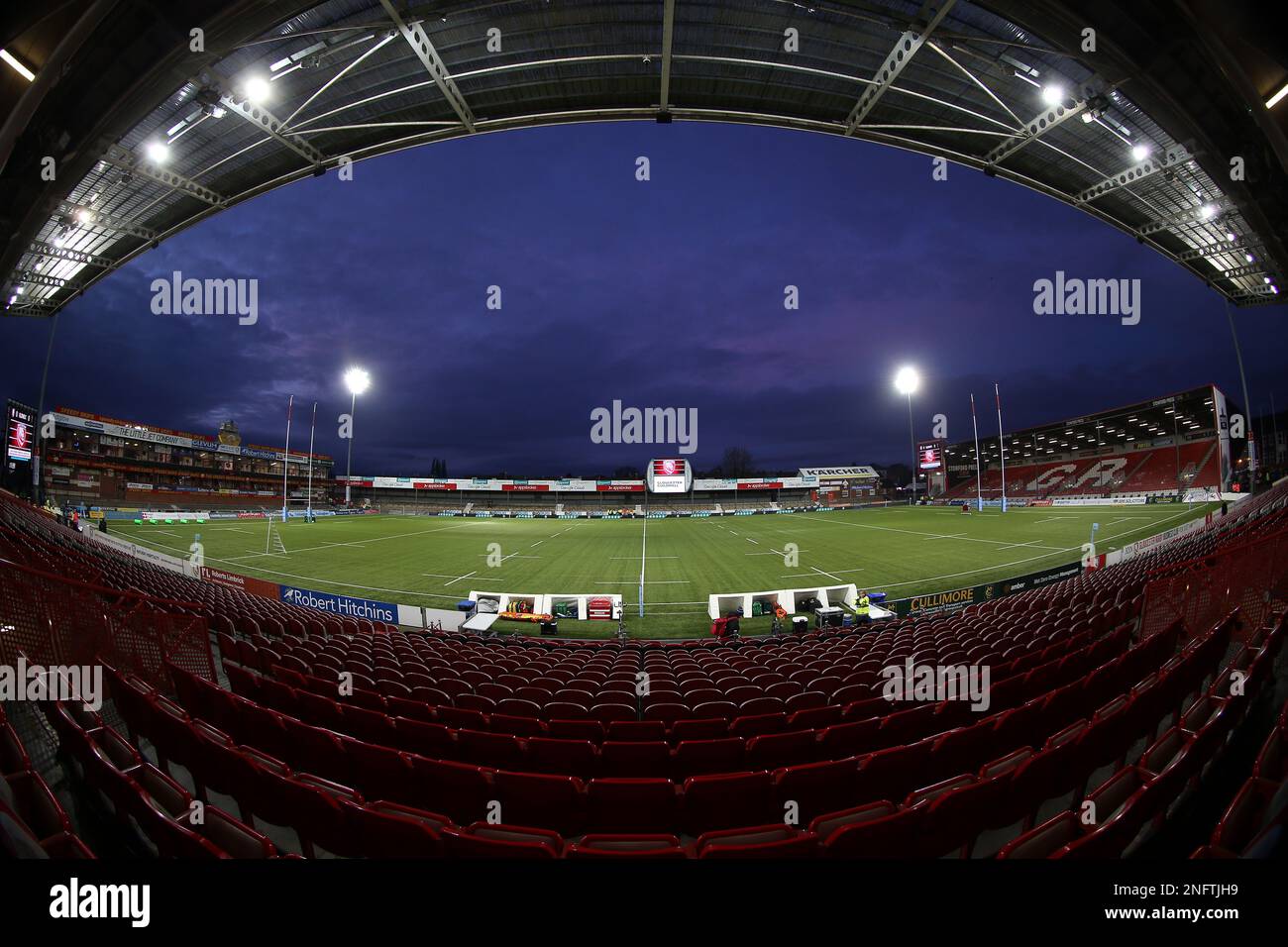 A view inside the stadium before the Gallagher Premiership match at ...