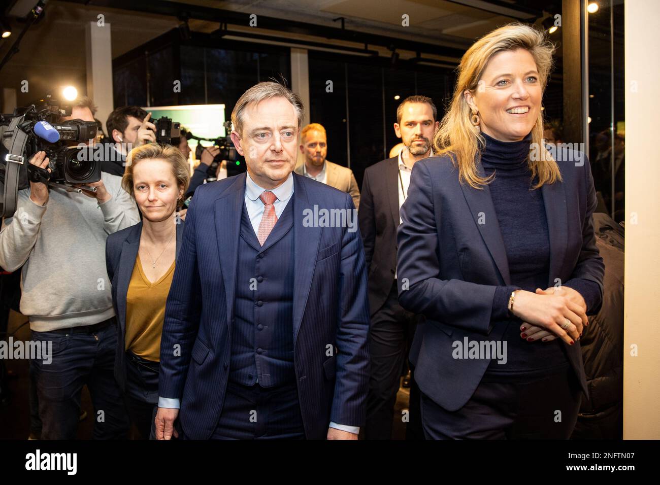 Antwerp, Belgium. 17th Feb, 2023. Antwerp Mayor Bart De Wever and ...