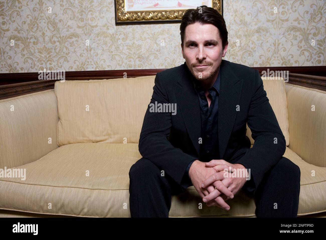 Actor Christian Bale poses for portrait in Las Vegas on Thursday, March ...