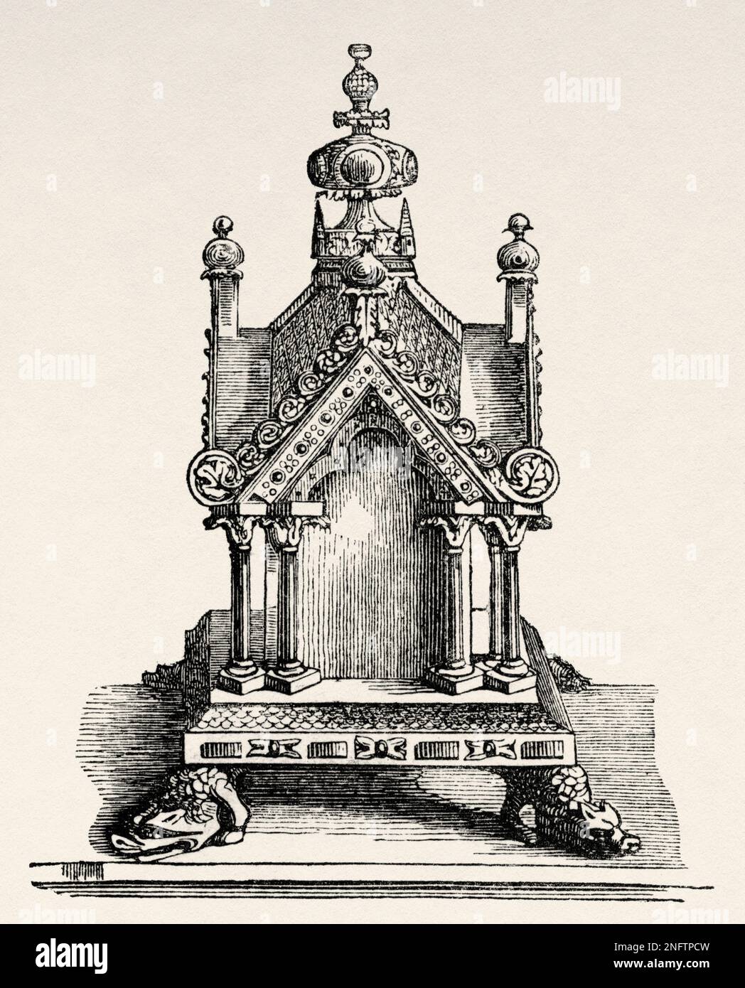 Gilded copper box, 12th century. The Arts of the Middle Ages and at the ...