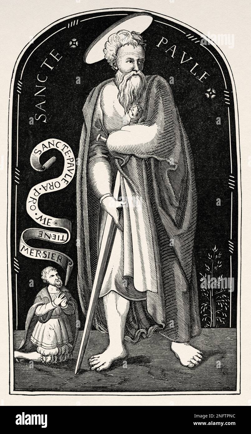 Saint Paul holding a sword. The Arts of the Middle Ages and at the ...